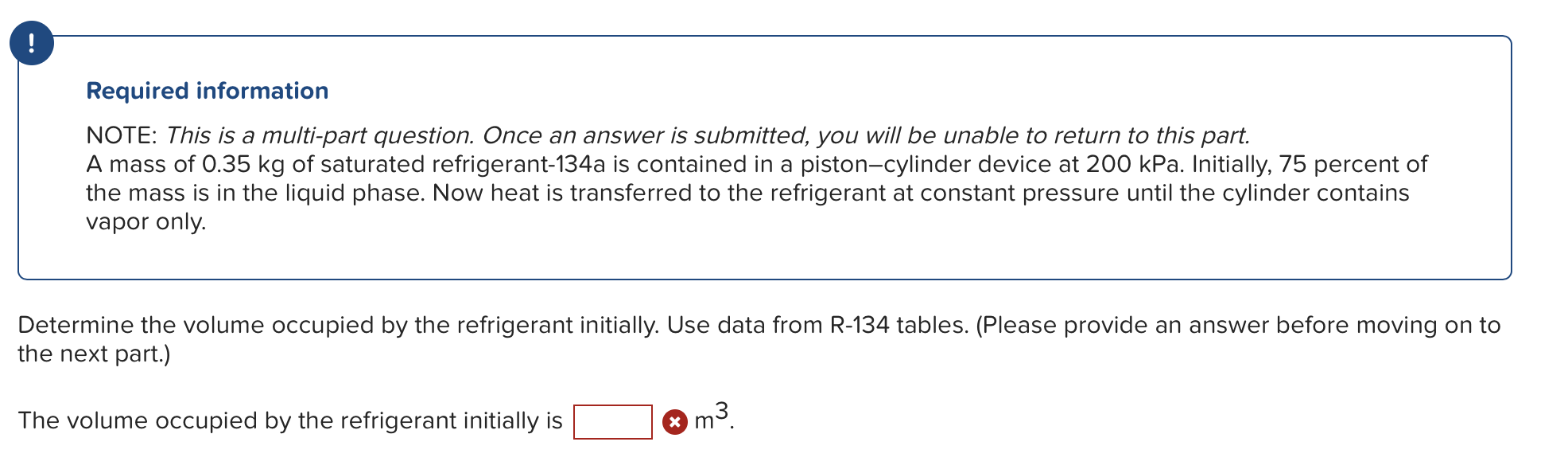 Solved Required information NOTE: This is a multi-part | Chegg.com