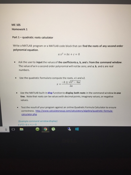 Find Roots Of Quadratic Equation In Matlab Tessshebaylo 2128