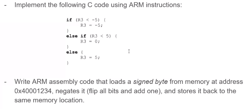 Solved Implement the following C code using ARM | Chegg.com