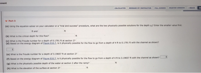 Solved ment FULL SCREE PRINTER VERSION BACK NEX Part 1 water | Chegg.com