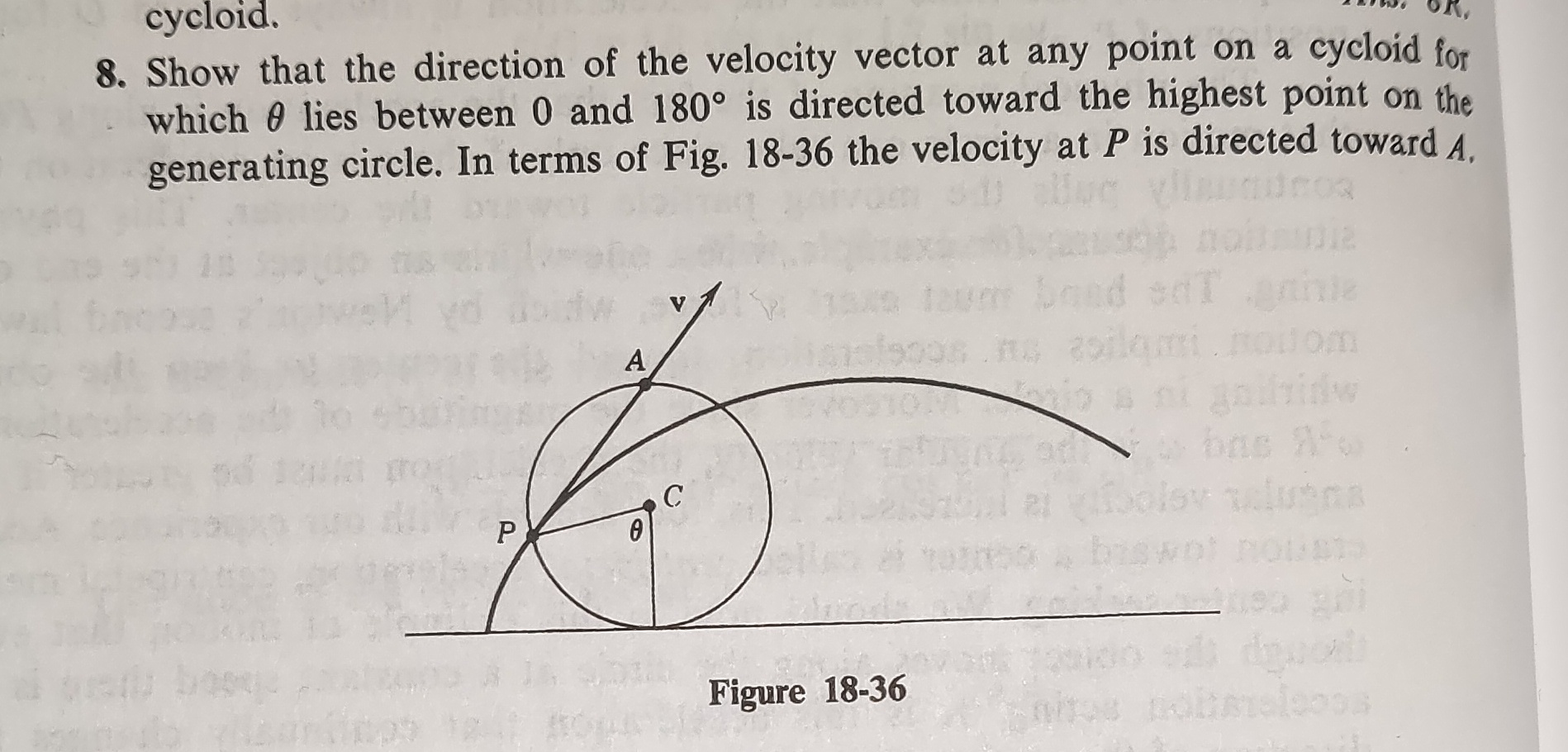 Solved cycloid. 8. Show that the direction of the velocity | Chegg.com
