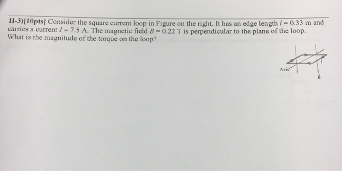 Solved Consider the square current loop in Figure on the | Chegg.com