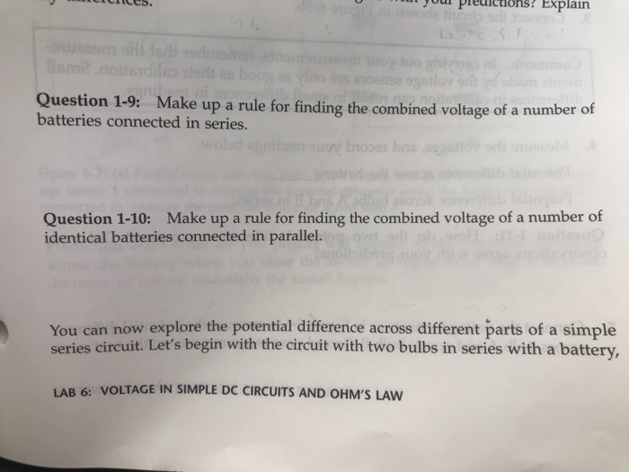 Solved oul pleuielons? Explain Question 1-9; Make up a rule | Chegg.com
