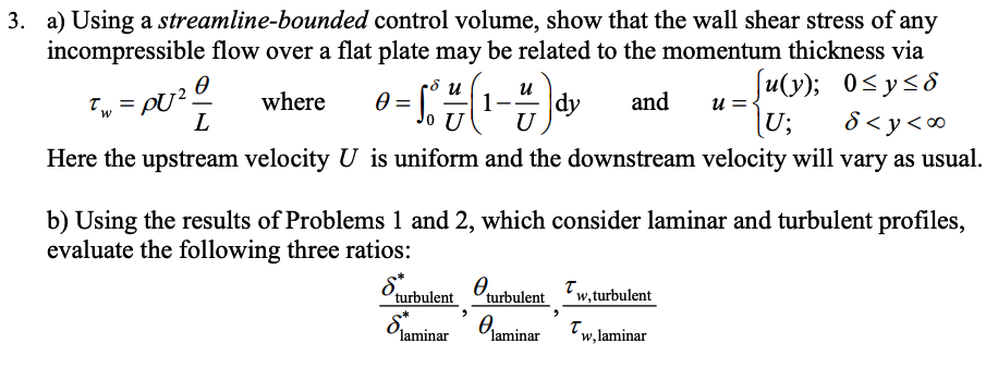 Solved 3. a) Using a streamline-bounded control volume, show | Chegg.com