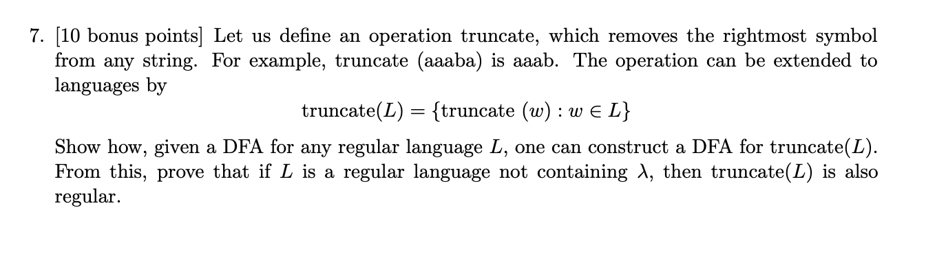 Solved [10 bonus points] Let us define an operation | Chegg.com