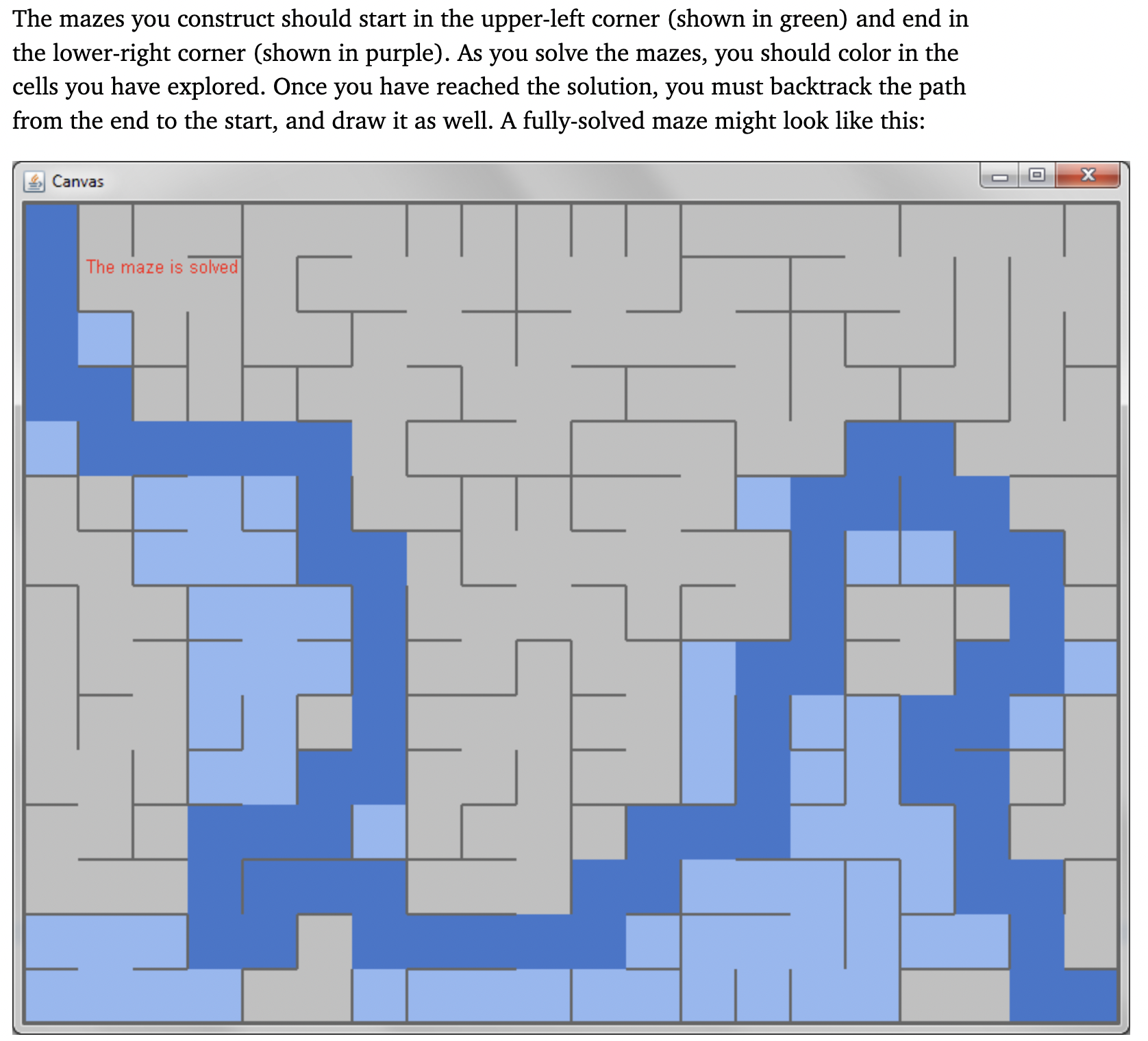 Currently stuck with building up the maze board | Chegg.com