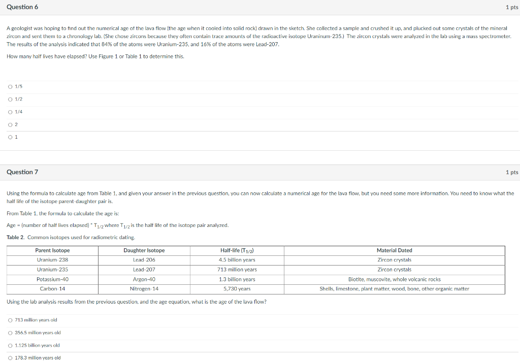 Solved for question for question 7, there is no other table | Chegg.com