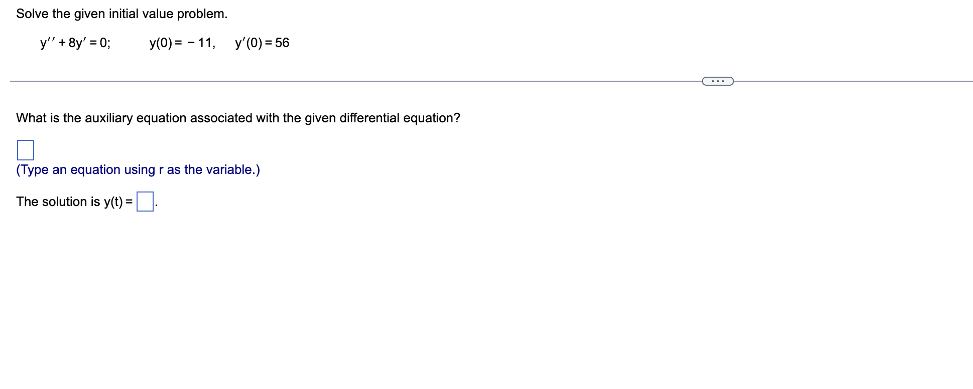 Solved Solve The Given Initial Value Problem