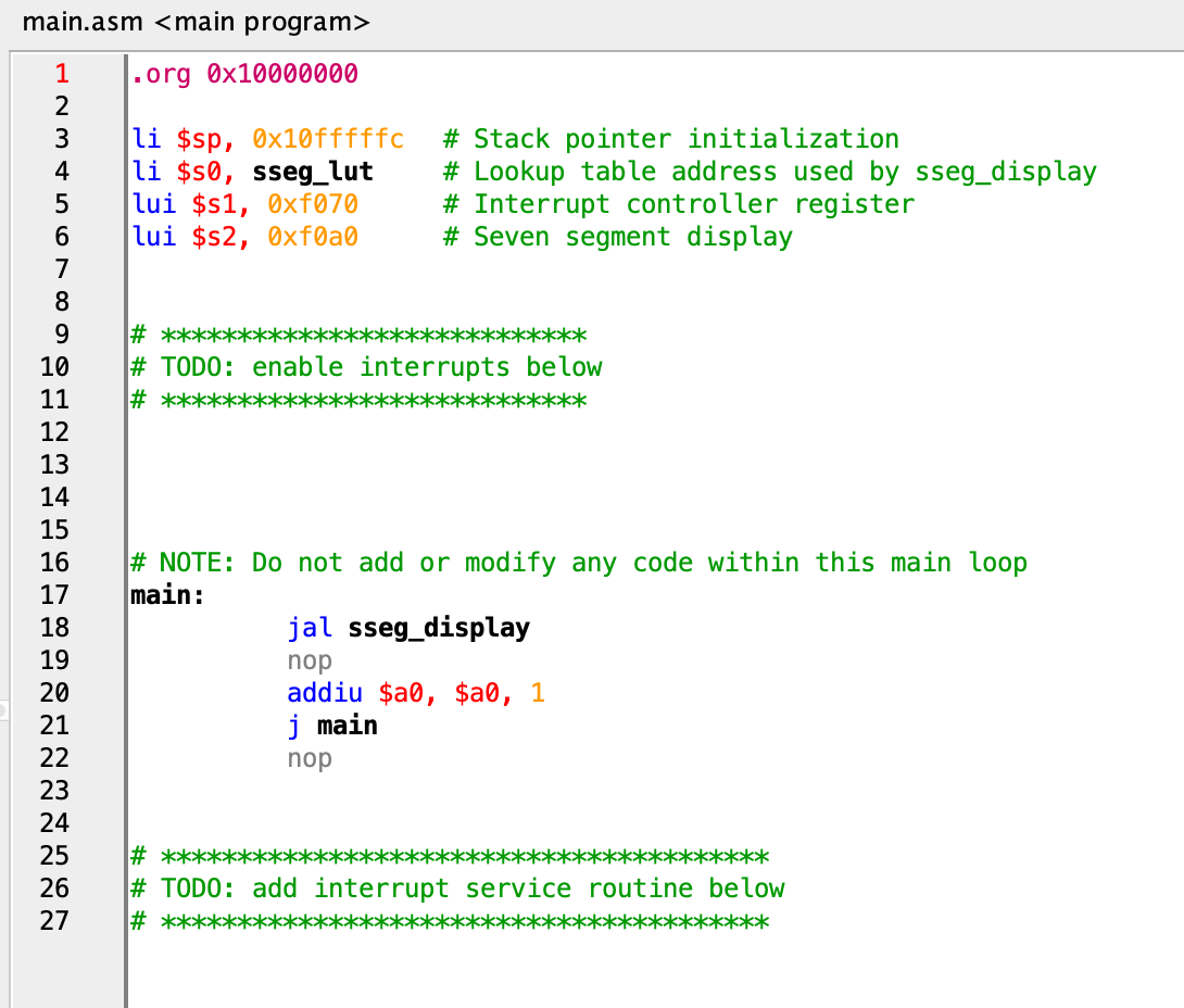 The Task In this project, you will be adding an | Chegg.com