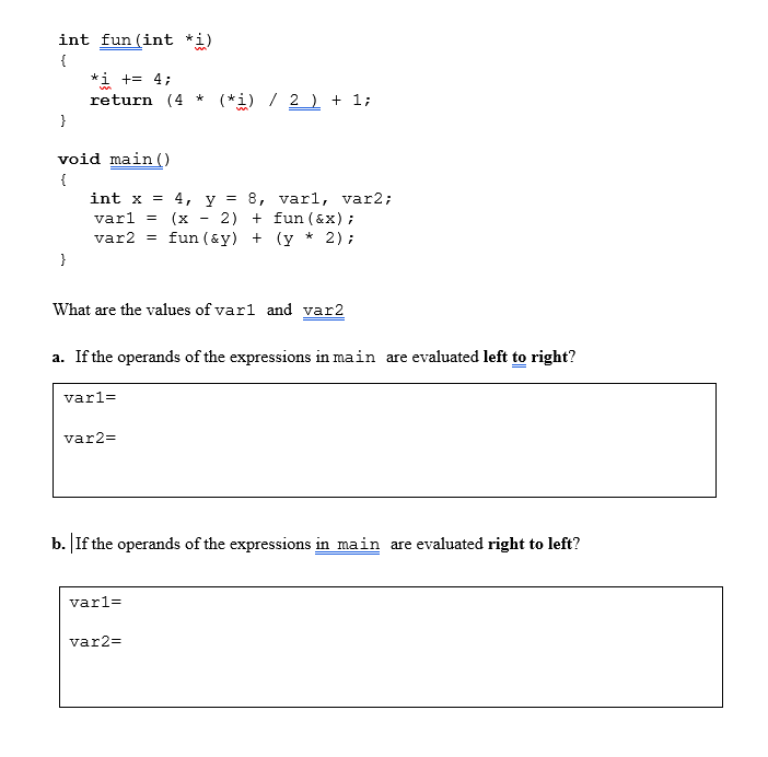 Solved Int Fun Int I I 4 Return 4 I 2 