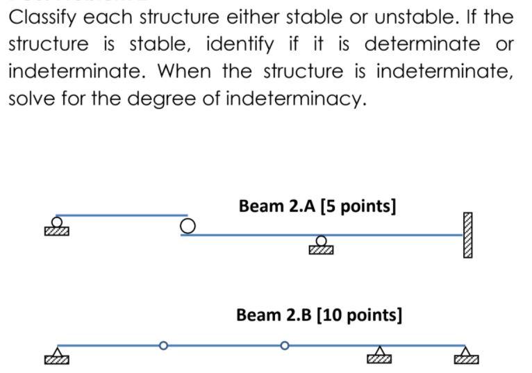 Solved Classify each structure either stable or unstable. If | Chegg.com