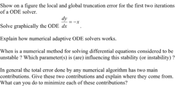 Solved Show on a figure the local and global truncation | Chegg.com