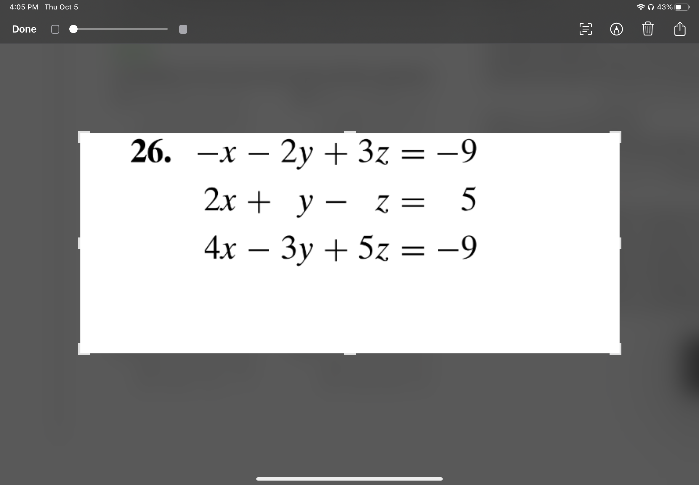 Solved Find the augmented matrix and use it solve the system | Chegg.com