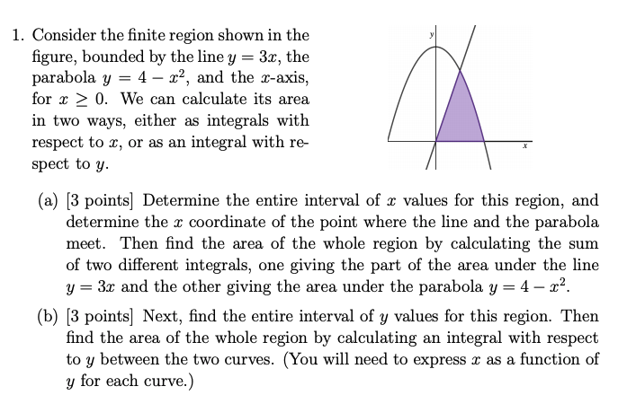 Solved 1. Consider the finite region shown in the figure, | Chegg.com