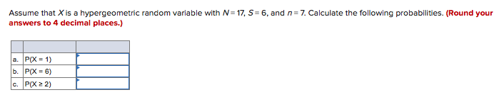 Solved Assume that X is a hypergeometric random variable | Chegg.com