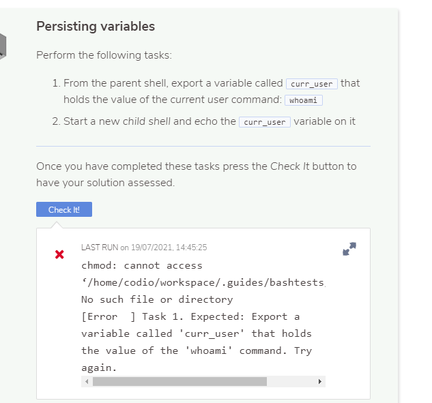 Solved Persisting variables Perform the following tasks: 1. | Chegg.com