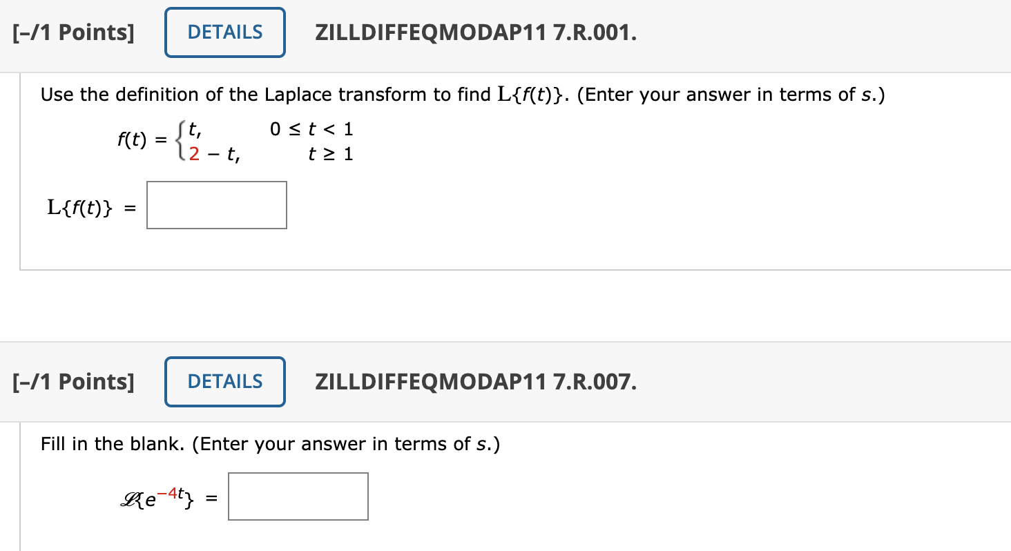 Solved (-/1 Points] DETAILS ZILLDIFFEQMODAP11 7.R.001. Use | Chegg.com