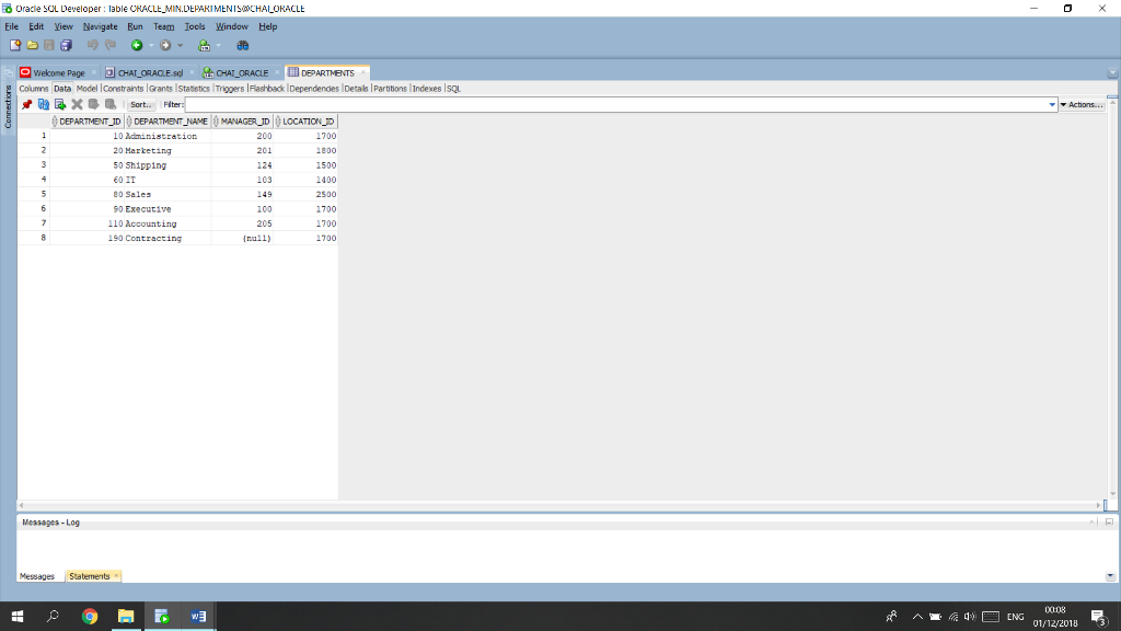 Solved MySQL Exercise 1)a) Create a procedure | Chegg.com