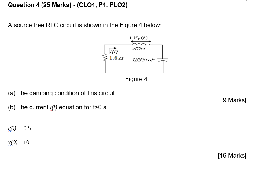 Solved Question 4 (25 Marks) - (CLO1, P1, PLO2) A source | Chegg.com