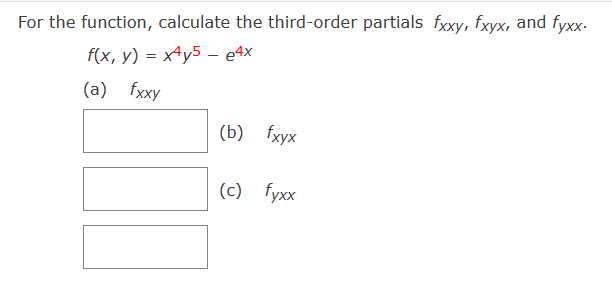 Solved For the function, find the second-order partials | Chegg.com