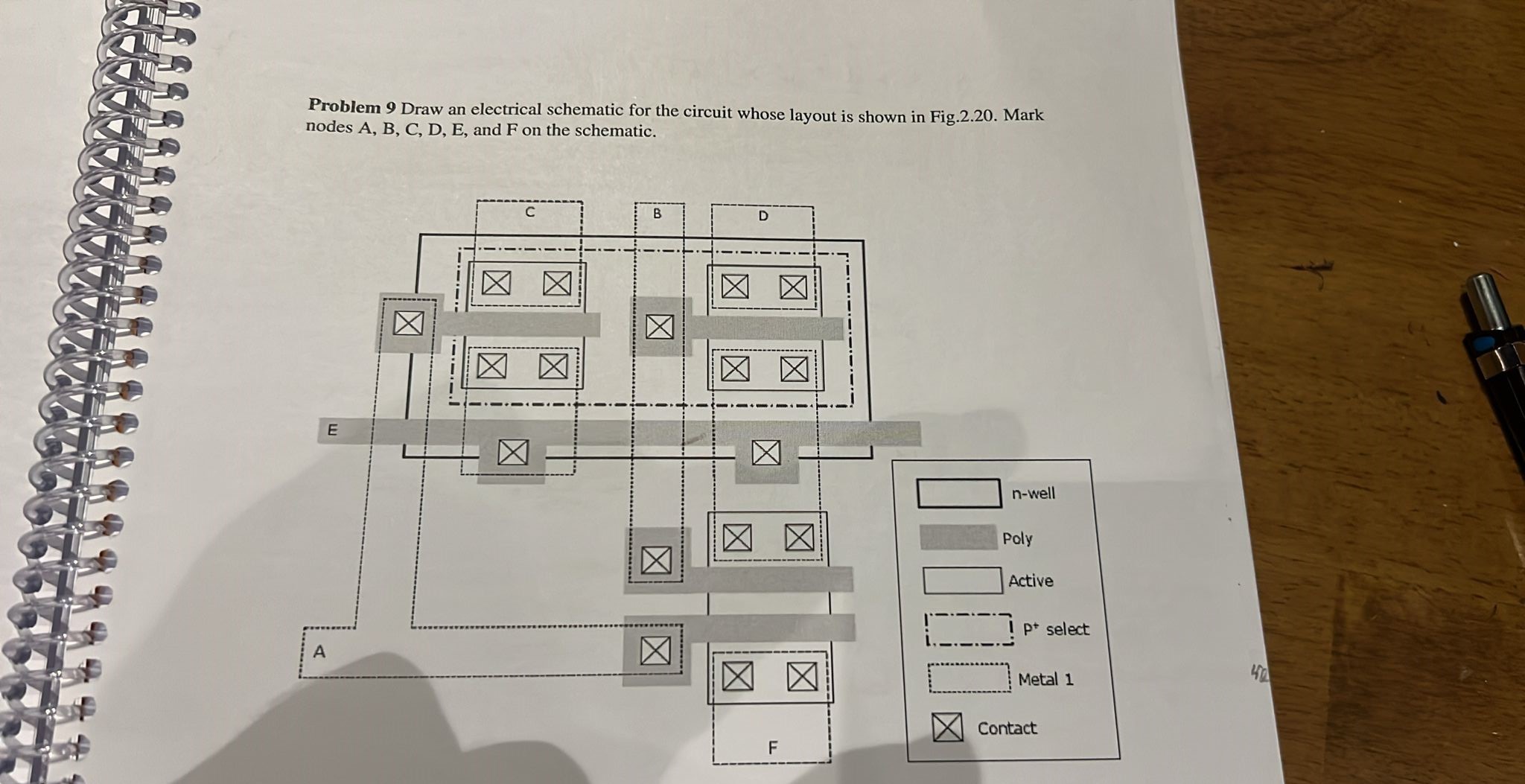 Solved Problem 9 Draw an electrical schematic for the | Chegg.com