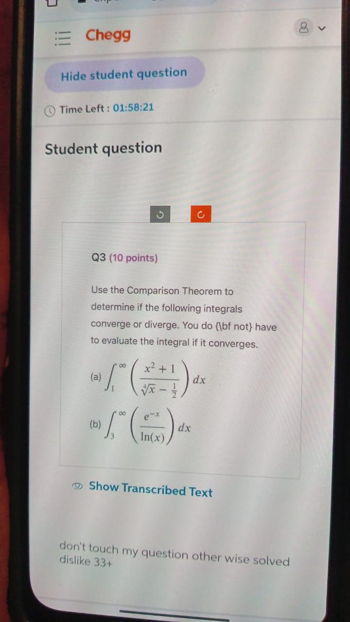 don't solved any one dislike 21 😡👎 | Chegg.com