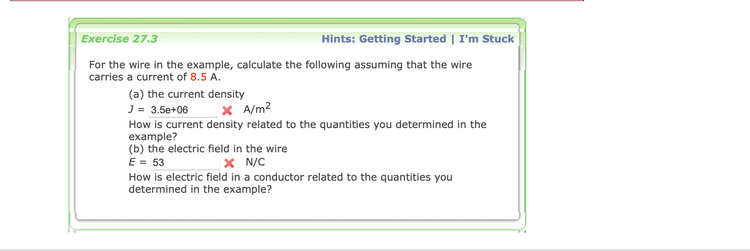 Solved Exercise 27.3 Hints: Getting Started | I'm Stuck * | Chegg.com