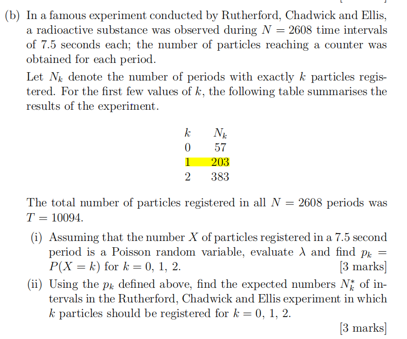 Solved (b) In a famous experiment conducted by Rutherford, | Chegg.com