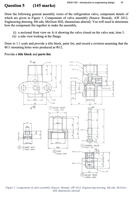 Solved ENG1100 - Introduction to engineering design 11 | Chegg.com