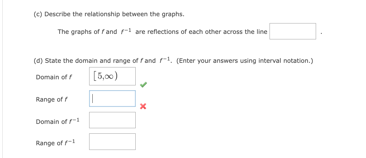 Solved Consider The Function F X X2−25 X≥5 A Find The