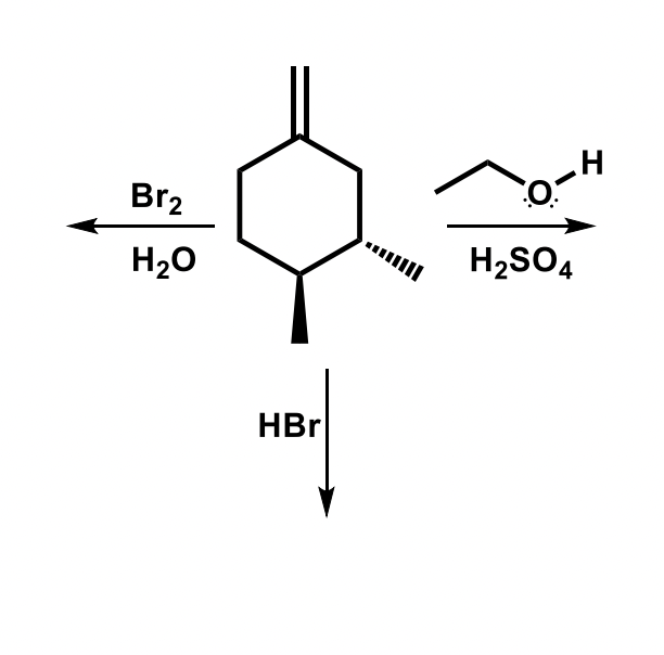 Solved НО. H2 1. BHz.THE Pt 2. H2O2, NaOH HBr ROOR Br2 H | Chegg.com