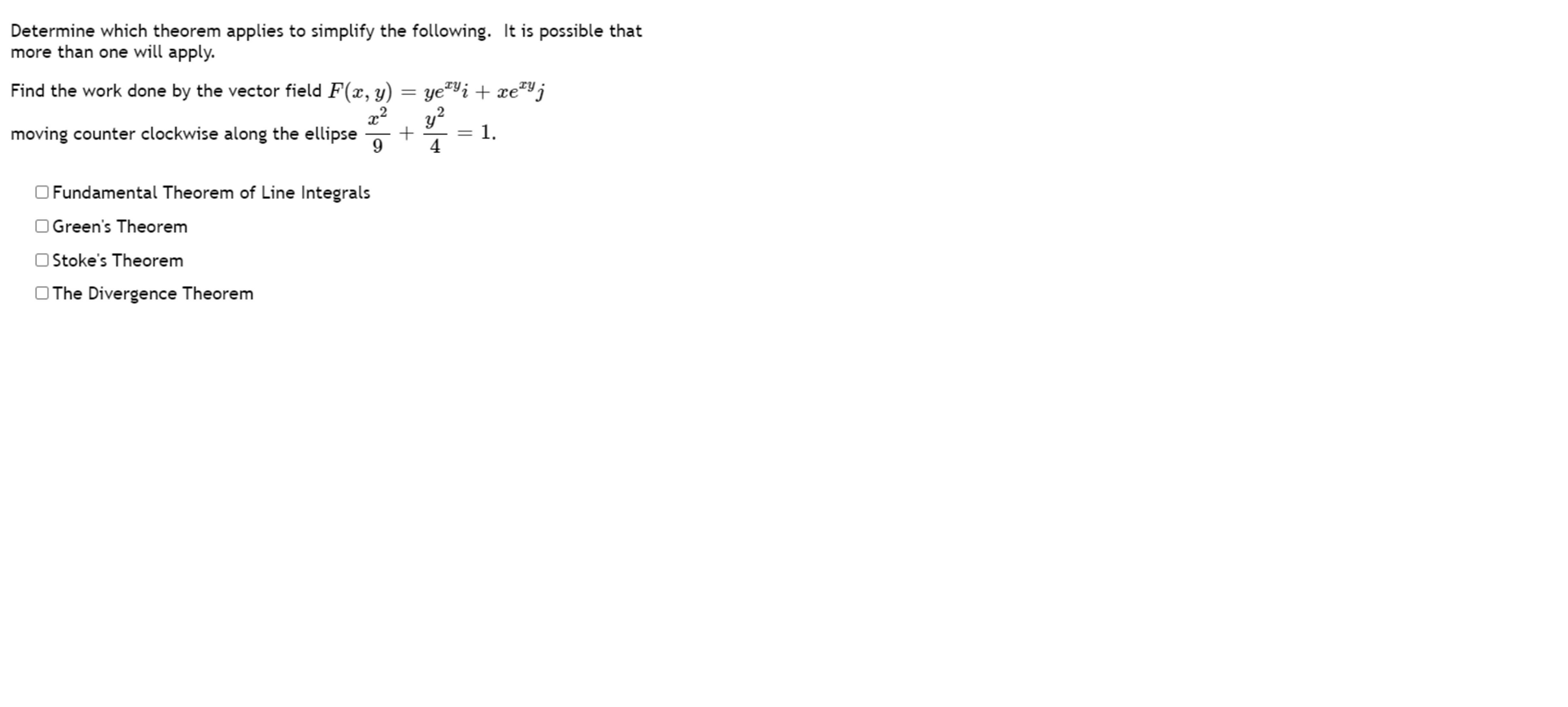 Solved Determine which theorem applies to simplify the | Chegg.com