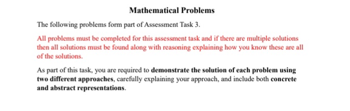 Solved Mathematical Problems The following problems form | Chegg.com