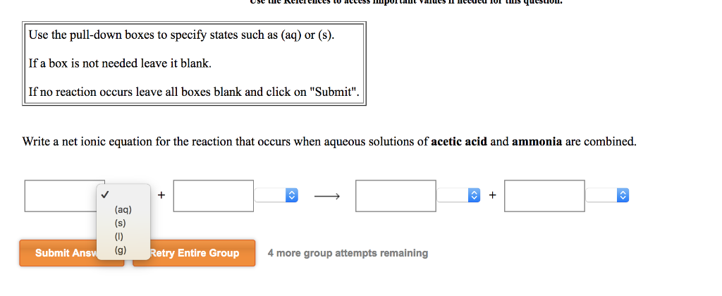 Solved Use the pull-down boxes to specify states such as | Chegg.com