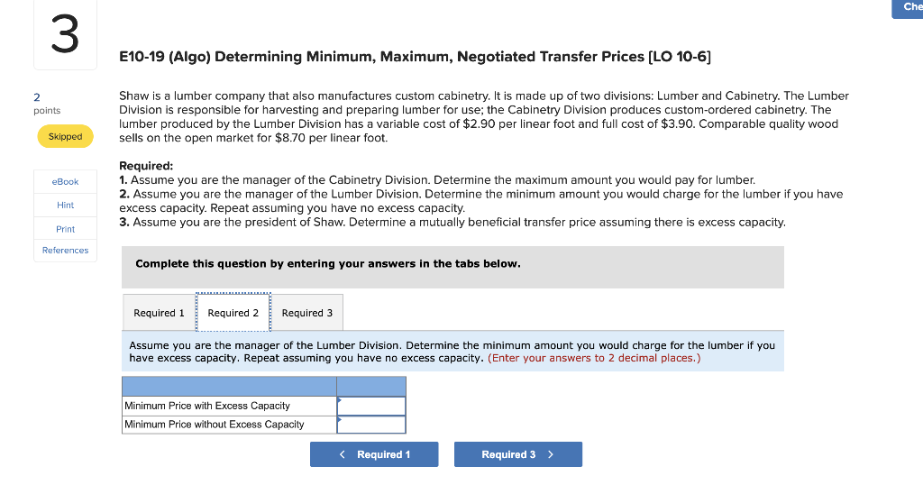 Solved 3 E10-19 (Algo) Determining Minimum, Maximum, | Chegg.com