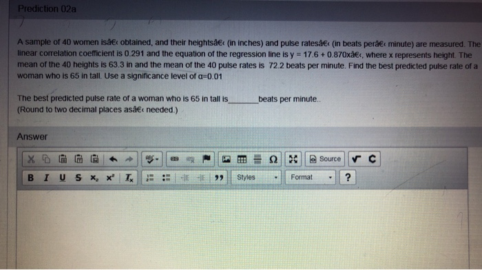 Solved Coefficient Of Non Determination 01d The Correlation