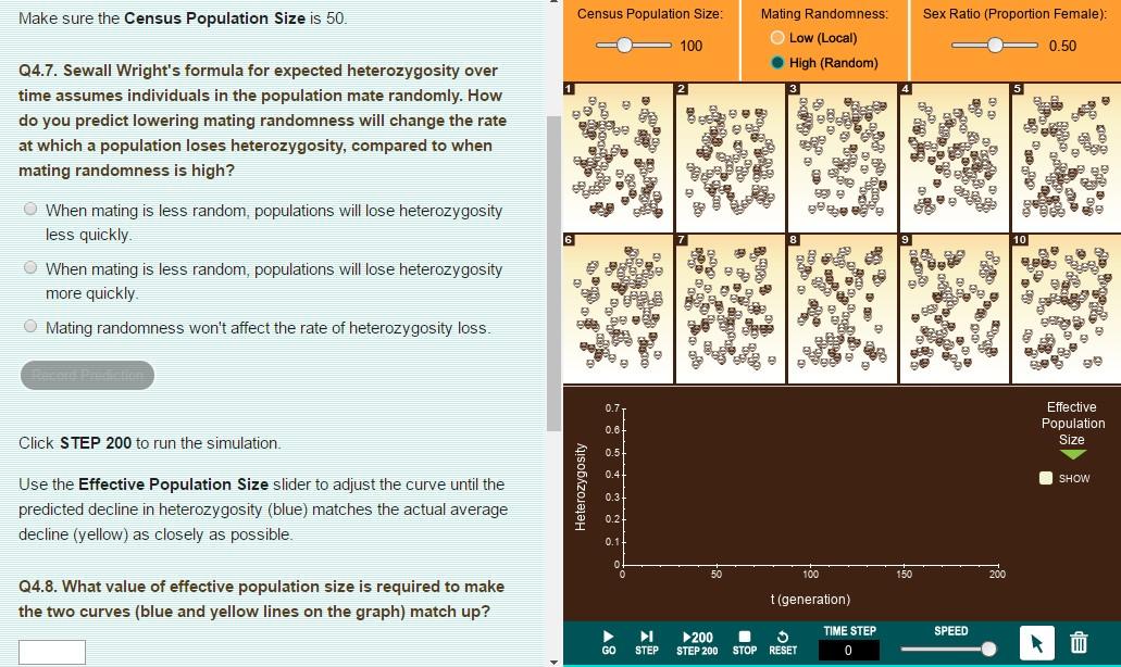 Solved Q4.7. Sewall Wright's formula for expected | Chegg.com