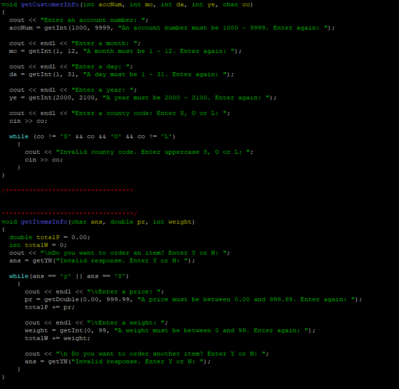 Solved Here is my code. I'm confused as to why my outputs | Chegg.com