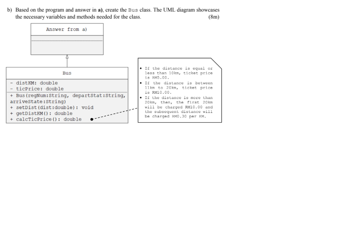 Solved b) Based on the program and answer in a), create the | Chegg.com