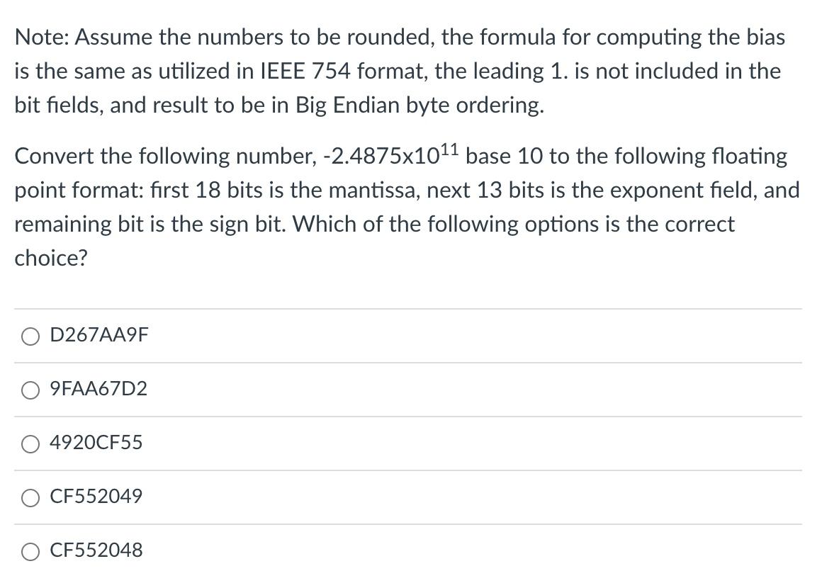 Solved Note: Assume the numbers to be rounded, the formula | Chegg.com
