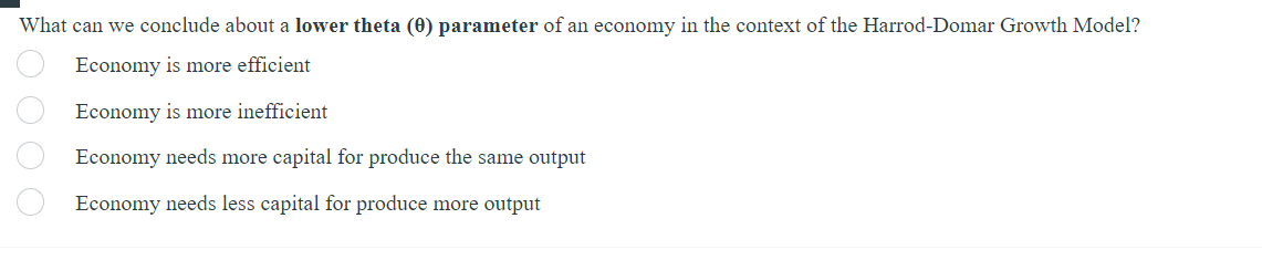 Solved What can we conclude about a lower theta (θ) | Chegg.com