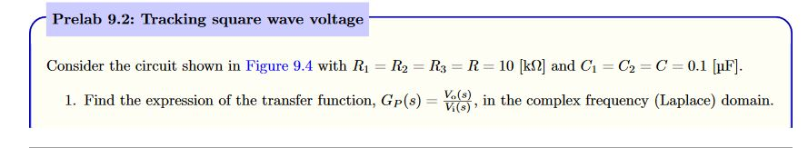 Solved C1 R1 R2 r2(t) #2 ovo(t) R3 Figure 9.4: A | Chegg.com