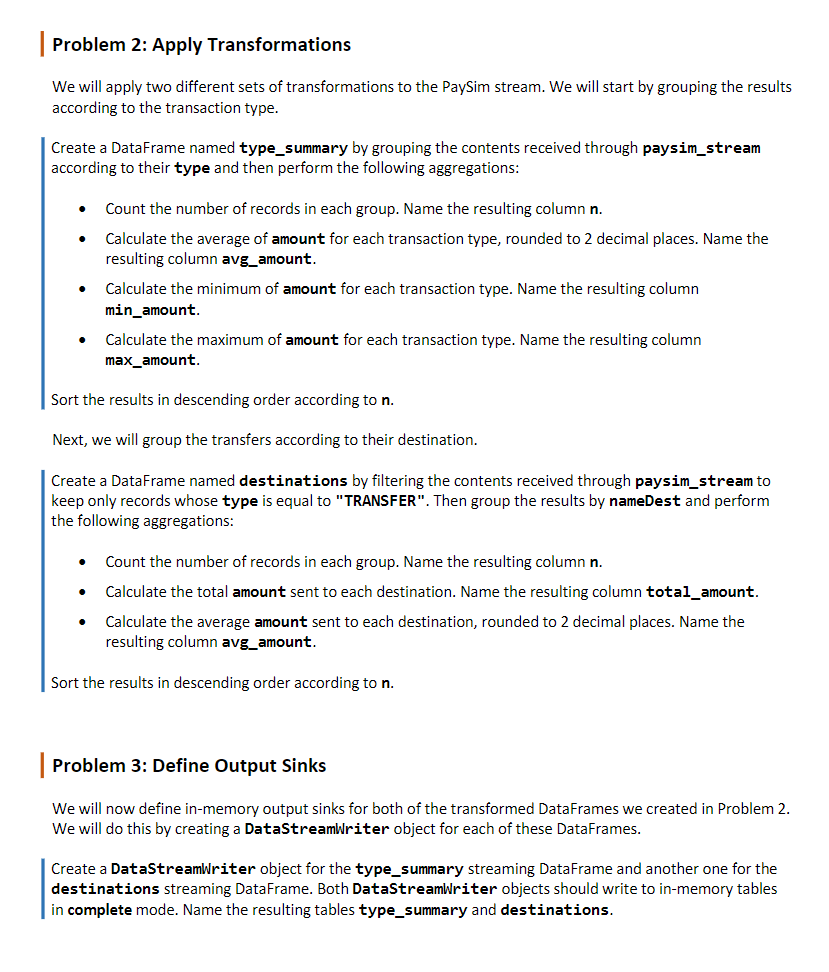 Solved | Problem 2: Apply Transformations We will apply two | Chegg.com