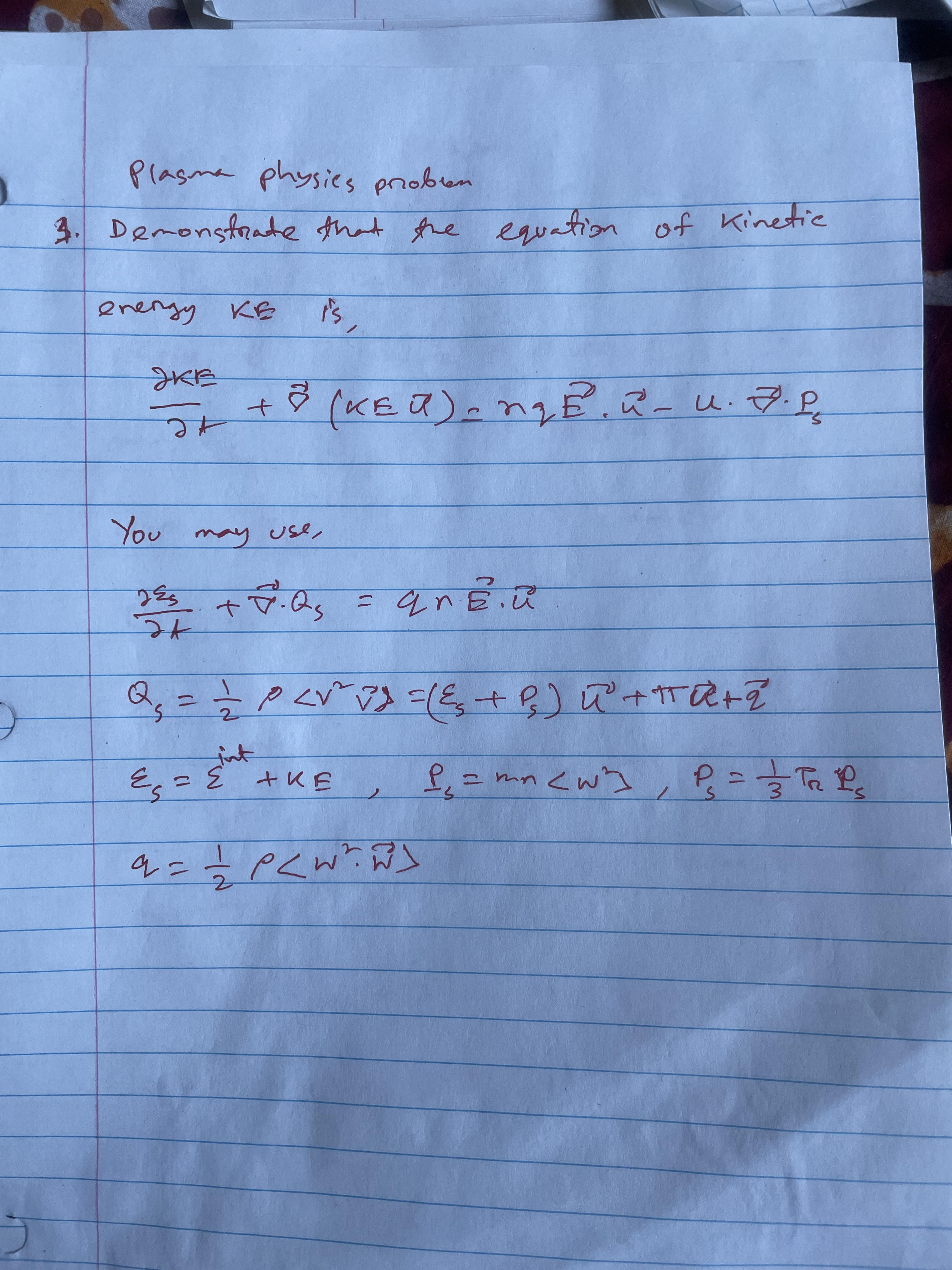 Solved 3. Demonstrate that the equation of Kinetic eneryy KE | Chegg.com