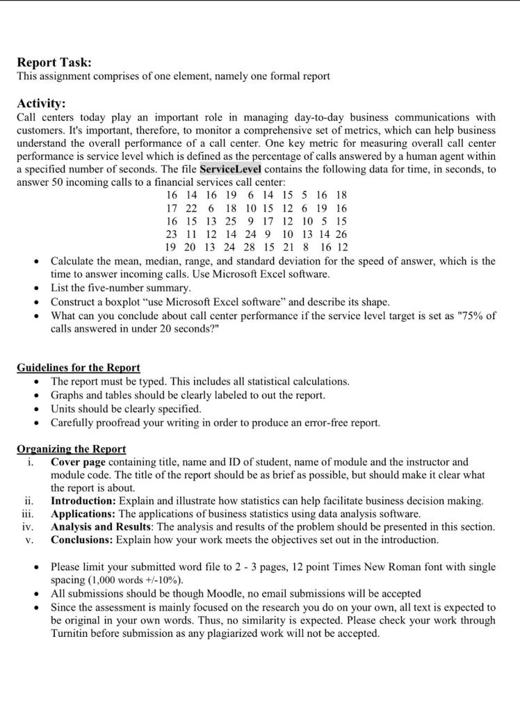 Solved Report Task: This assignment comprises of one | Chegg.com