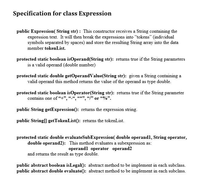 Solved Topics: Abstract Classes, Inheritance, Solving Prefix | Chegg.com