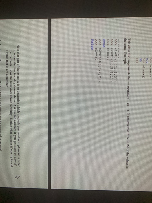 Solved I. Implement a container class Stat that is a | Chegg.com Solved I. Implement a container class Stat that is a | Chegg.com
