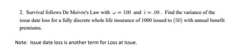 Solved Please answer the following using ACTUARIAL NOTATION. | Chegg.com