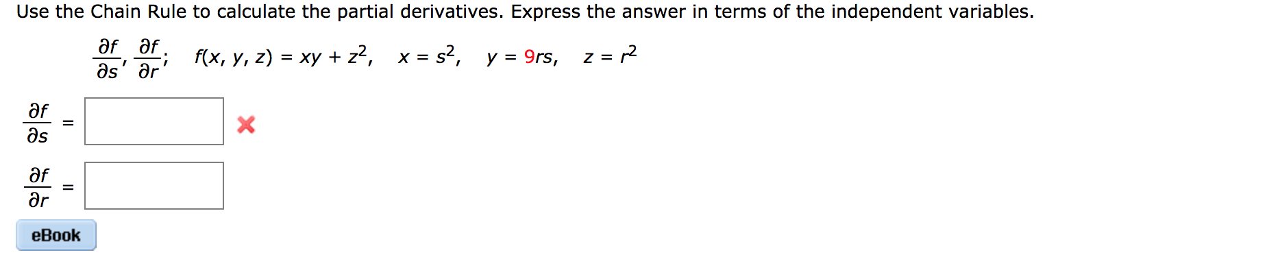 Solved Use the Chain Rule to calculate the partial | Chegg.com