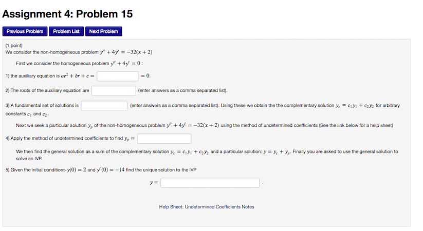 Solved Assignment 4: Problem 15 Previous Problem Problern | Chegg.com
